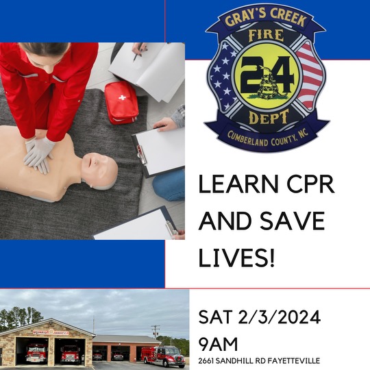 CPR Classes | Gray's Creek Volunteer Fire Department 24